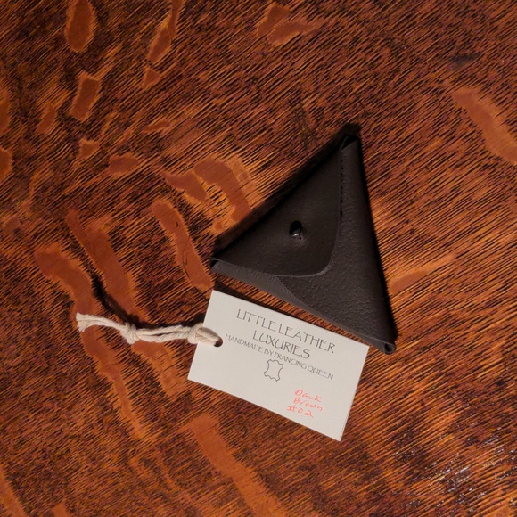 Hand Crafted | Accessories | New 2 Handmade Genuine Leather Triangle ...